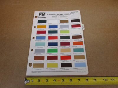 1977 Ford truck paint color chip chart Commercial pickup F100 F250 ...