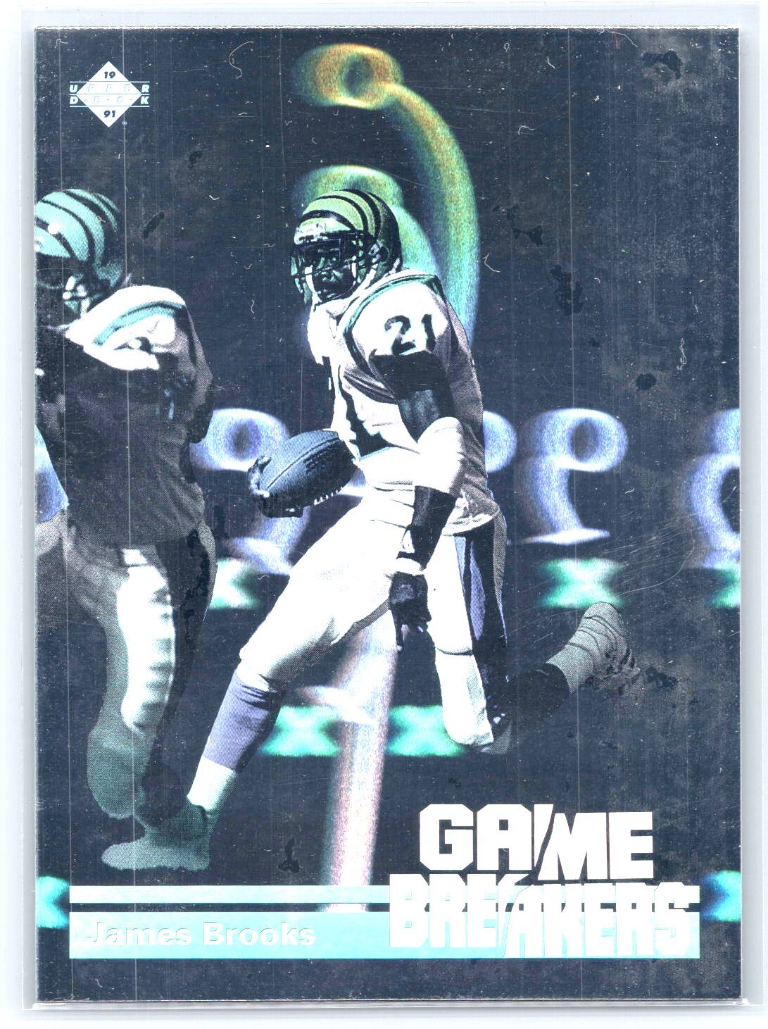 1991 Upper Deck #GB8 James Brooks Game Breaker Holograms Near mint or better | eBay