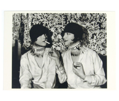 Vtg 1970s JAMES ABBE Photo Postcard - 1927 Dolly Sisters Ziegfeld Deco ...