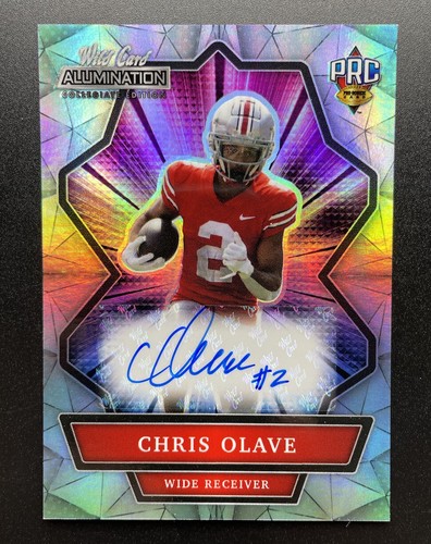 CHRIS OLAVE Wild Card Alumination College Football Auto Autograph ...