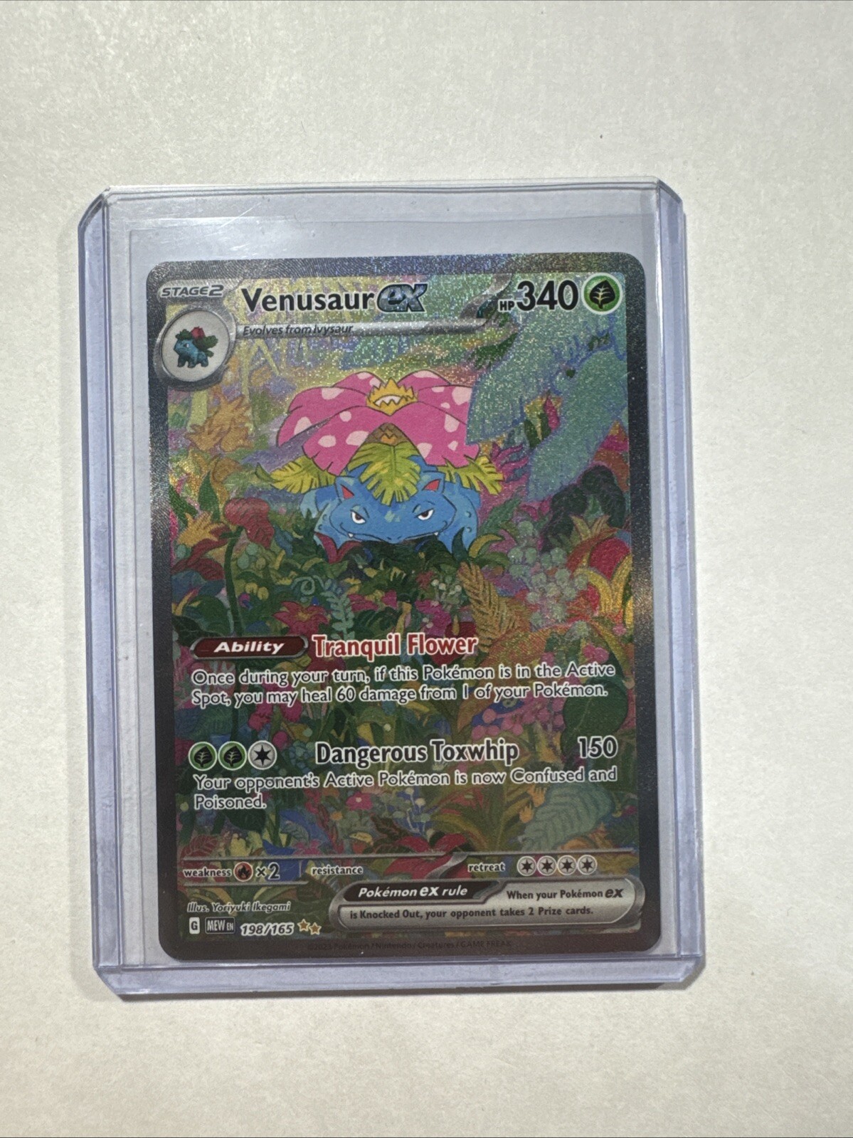 Pokemon TCG SV Mew EN 151 Venusaur EX 198/165 Special Illustration Rare ...