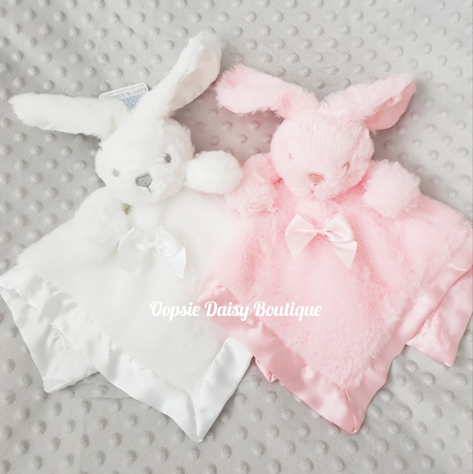 Baby Bunny Comforter with Ribbon - Baby Blanket | eBay