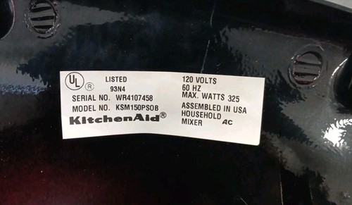 KitchenAid Artisan Series 5 Quart Tilt Stand Mixer Black KSM150PS0B W ...