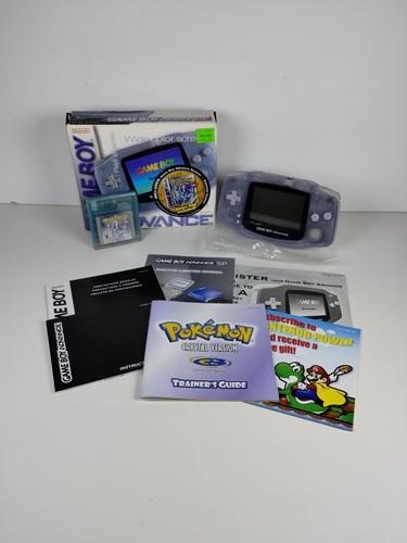 Gameboy Advance Walmart Glacier Blue Pokemon Crystal Game Pak CIB ...