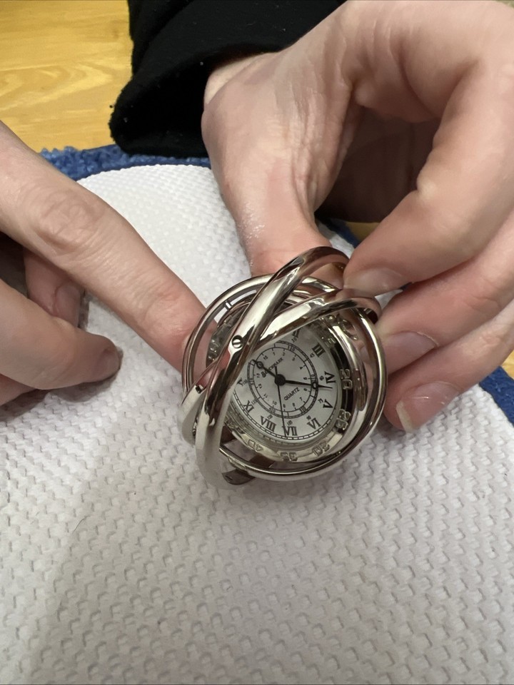 Small Benchmark Moving Pocket Watch | eBay