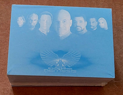 Star Trek Nemesis Complete 72 Card Cyan Progressive Proof Set 25 Made ...