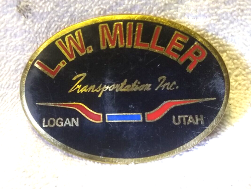 L.W. Miller Transportation Logan Utah Dyna Buckle Brass Great Vintage ...