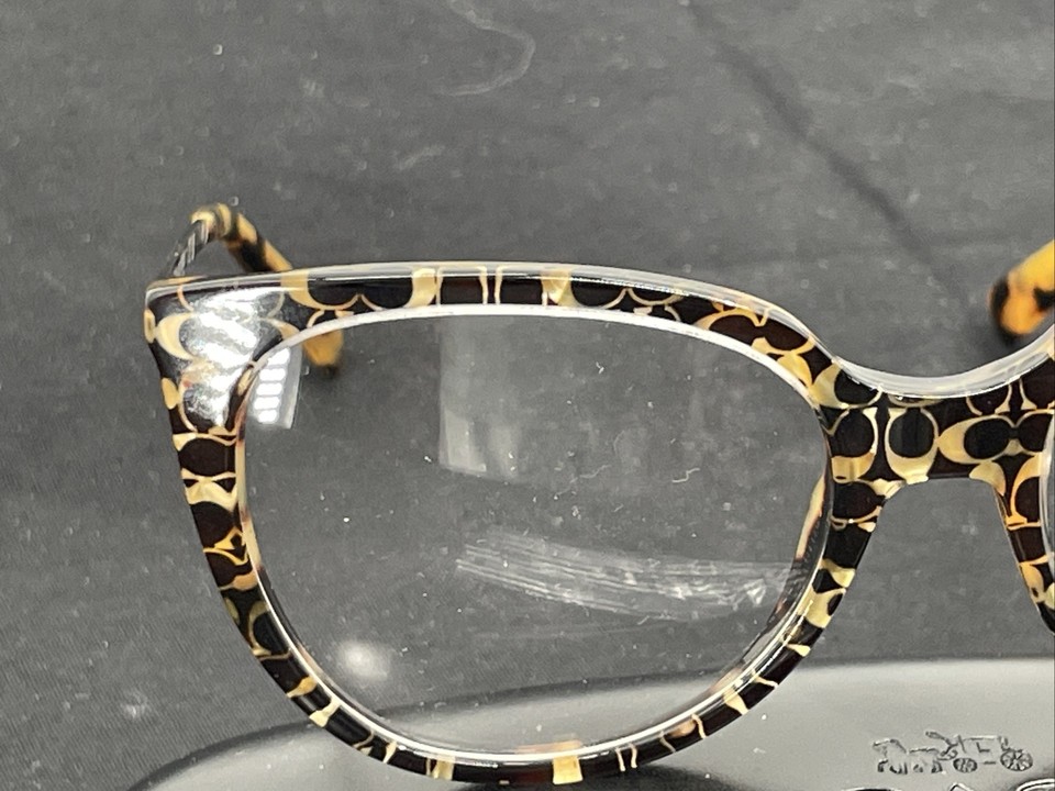 COACH Women's Eyeglasses HC6125 Spotty Tort Sig C Outside Dome Lens 53 ...