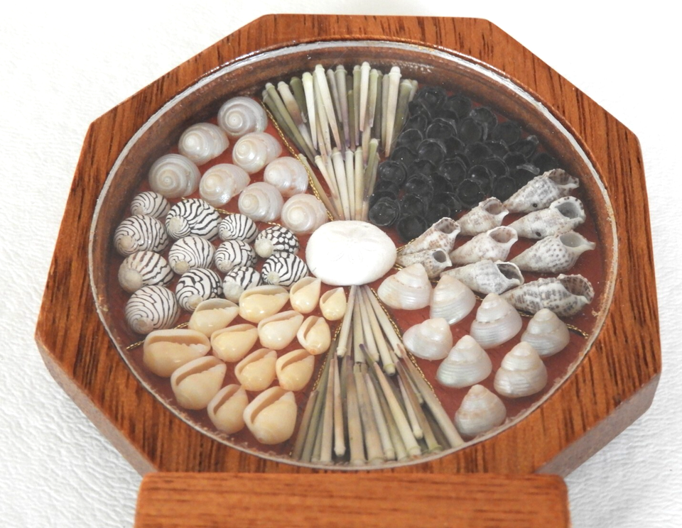 Vintage Signed 3" Miniature Sailor's Valentine Octagon Sea Shells | eBay