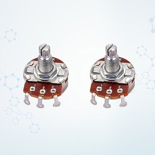 2 Pcs Guitar Volume Pot Audio Taper Potentiometer Bass Guitar Pots | eBay