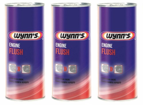 3x Wynns Engine Flush 425ml For Petrol & Diesel Cleans Engines ...