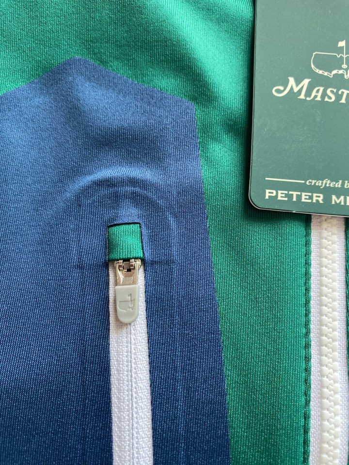 2025 Masters by Peter Millar Medium Green 1/4 Zip Pullover Augusta Golf ...
