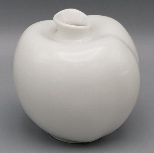 Arzberg kleine VASE weißer APFEL Ø ca. 7,5 cm / ca. 7,6 cm hoch TOP ...