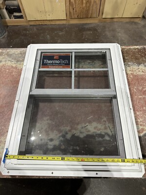 Qty Of 1 Thermo-Tech Vinyl Double Hung Energy Efficient Window 27.5” X ...