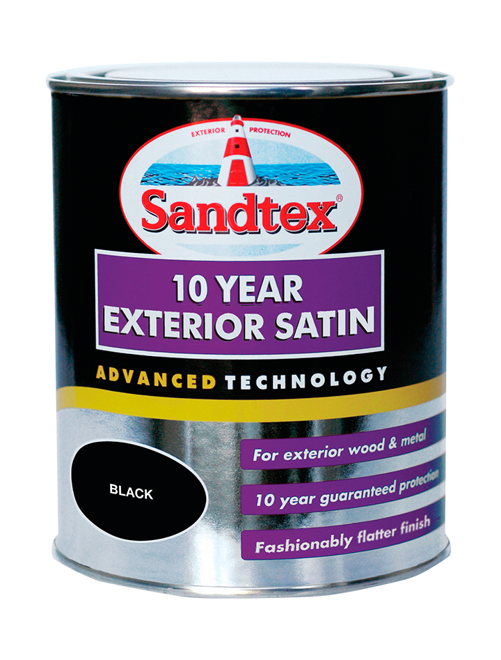 Sandtex 10 Year Exterior Satin Paint 750ML - 2.5L, Wood & Metal - All ...