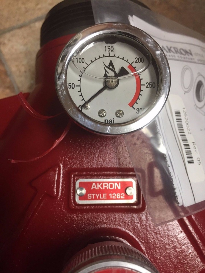 Akron Brass Siamese Clapper Valve - 3" Male x (2) 3" Female w/ Drain ...