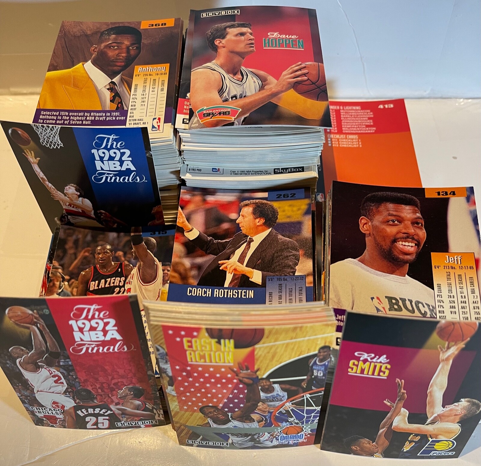 1992-93 Skybox Basketball Series 1 & 2 Lot of 10, Finish Your Set ...