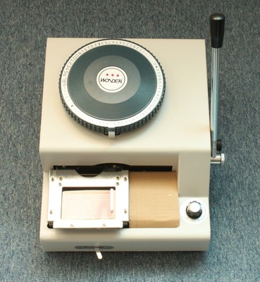 Stamping & Embossing - Credit Card Embossing