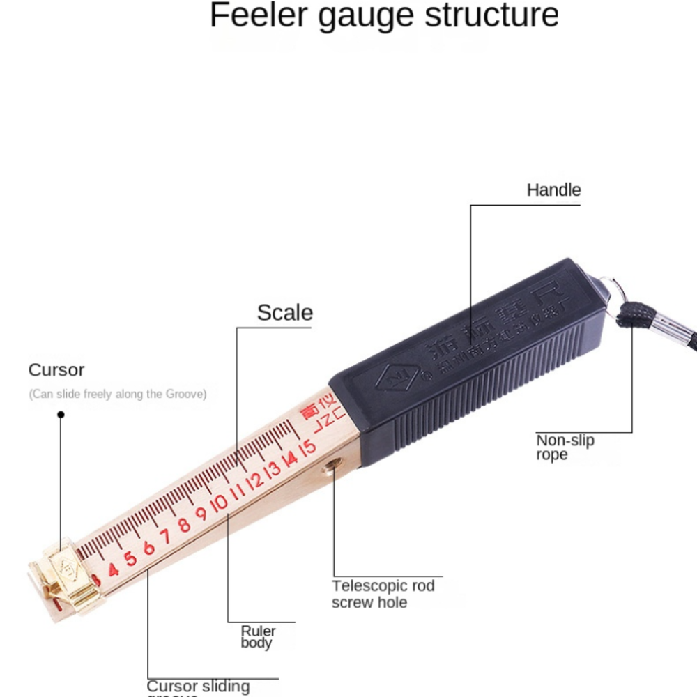 Precision Wedge-Shaped Vernier Feeler Gauge Wedge Feeler Flatness ...