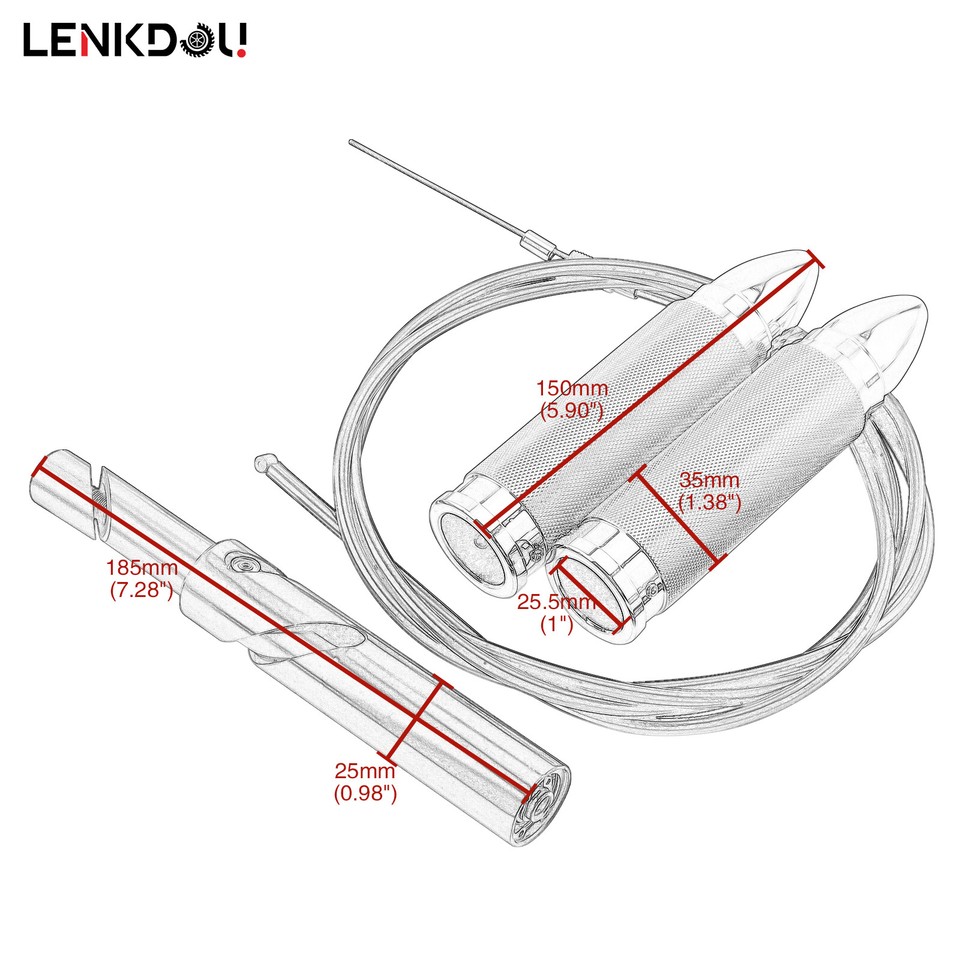 CNC Internal Throttle ASSEMBLY 1" 7/8" Motorcycle Grip For Harley ...