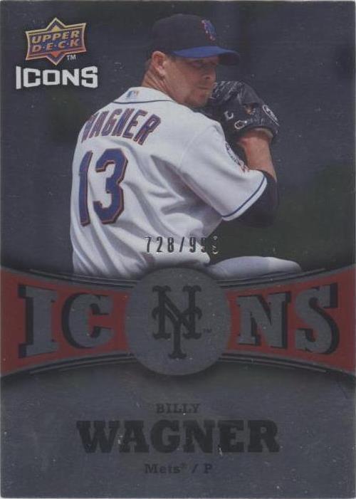 2009 Upper Deck Icons - Icons Billy Wagner #IC-BW Red /999 for sale ...