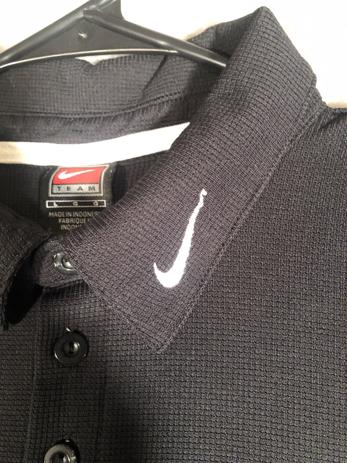 Men’s Nike Dri Fit Swoosh Logo Short Sleeve Black Tag… - Gem