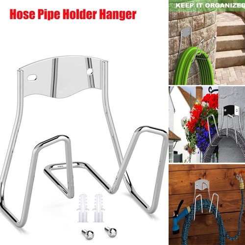 Garden Hose Pipe Holder Hanger Wall Mounted Outdoor Water Storage Hook ...