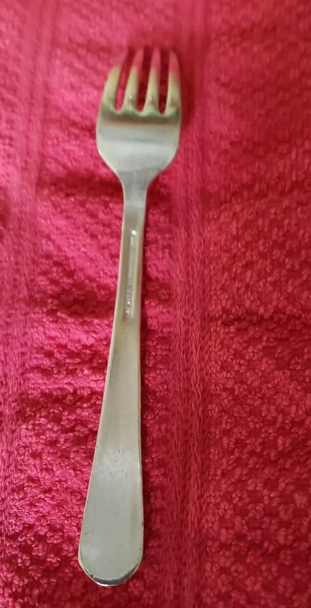 Vintage International Silver Co. XII Triple Silver Fork Early 1900s 7 ...