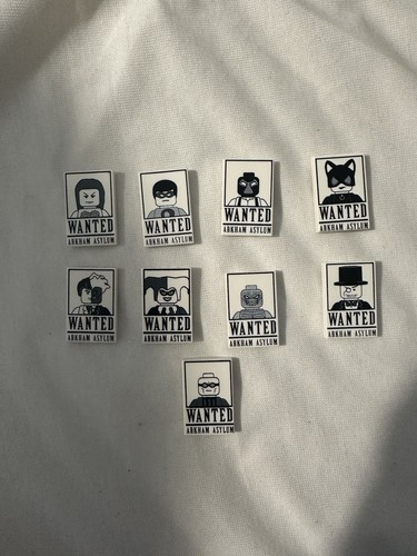 Wanted Posters Pad Printed Arkham Asylum LEGO Batman I 2006/2008 ...