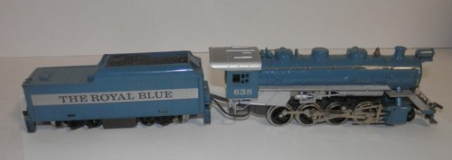Tyco HO Scale POWERED 2-8-0 The Royal Blue 638 Steam Loco & Tender | eBay