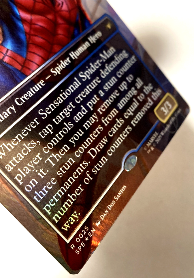 MTG Sensational Spider-Man (Borderless Foil) Marvel's Spider-Man 25 NM ...