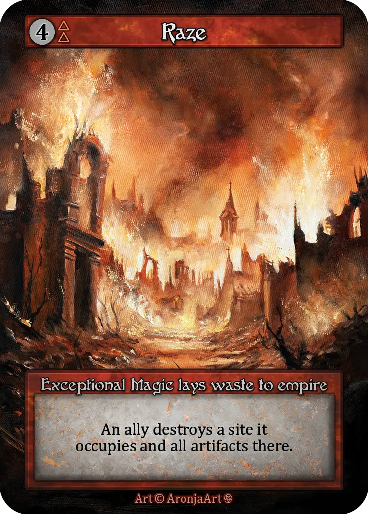 Sorcery Contested Realm - Gothic - Raze Foil | eBay UK