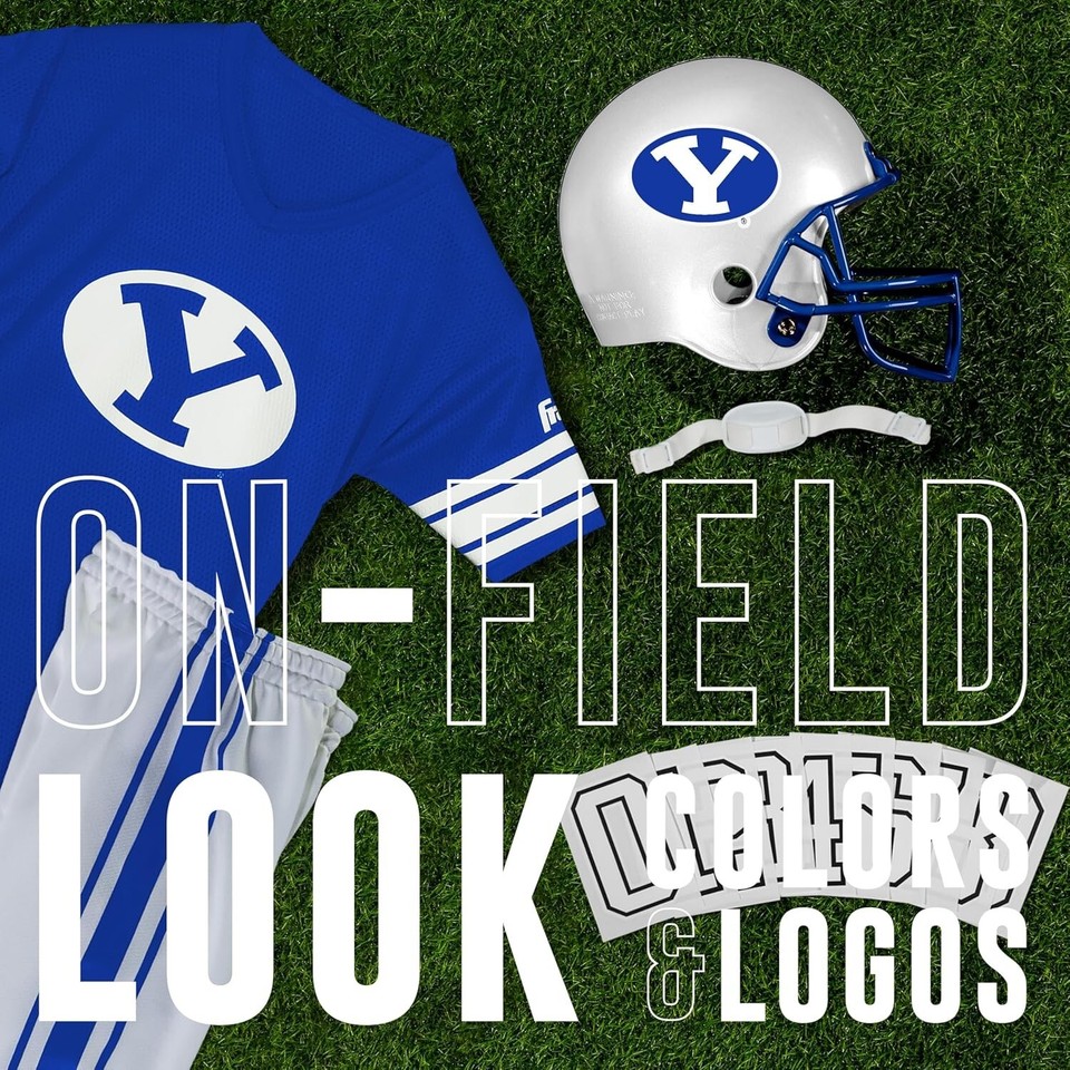 BYU Cougars Kids NCAA 5pc Deluxe Football Uniform Set, Small | eBay