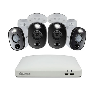 Swann 4 Camera 4 Channel 4K Ultra HD DVR Spotlight Security System | eBay