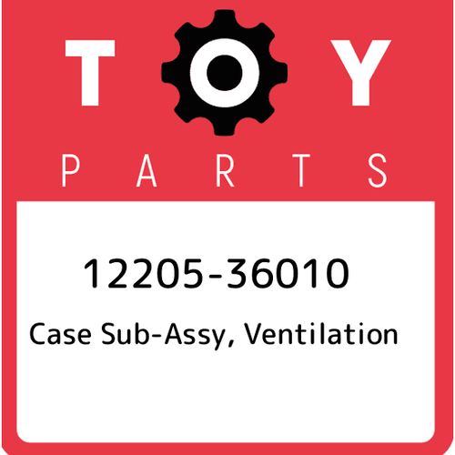 12205-36010 Toyota Case sub-assy, ventilation 1220536010, New Genuine ...