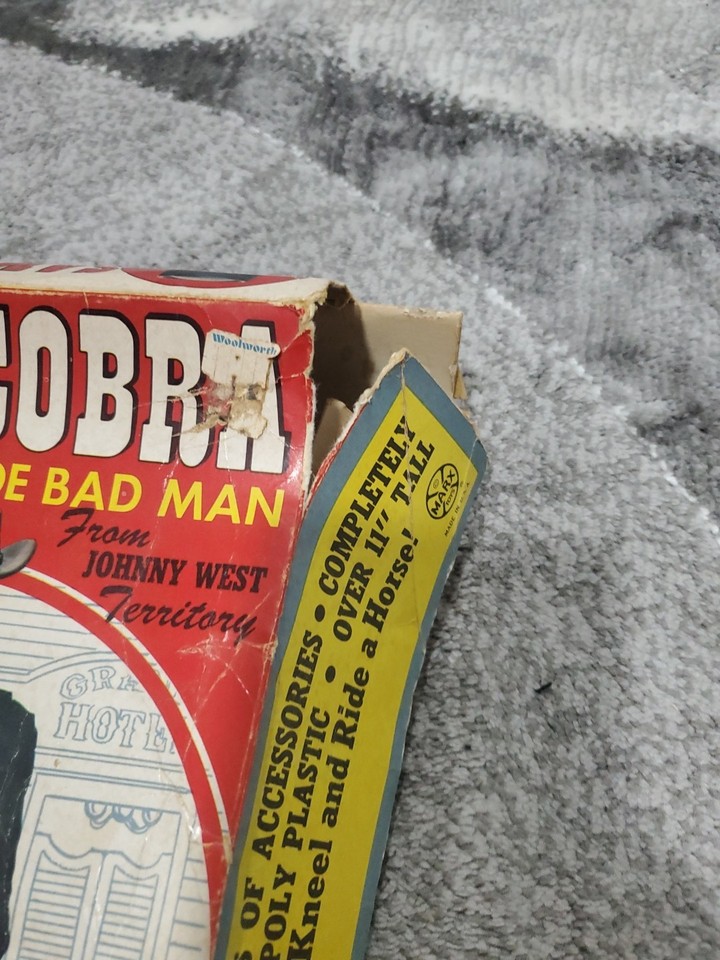 NICE Marx Johnny West Vintage Renegade Badman Sam Cobra Complete w/Red Box | eBay