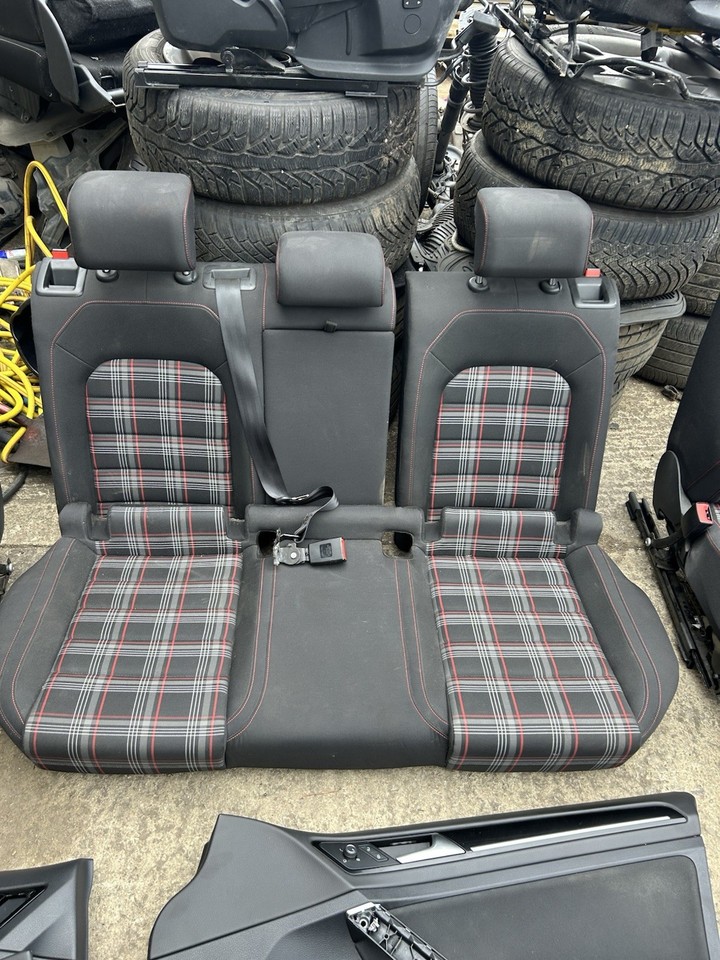 VOLKSWAGEN VW GOLF GTI MK7 TARTAN HEATED SEATS INTERIOR 5 DOOR | eBay UK