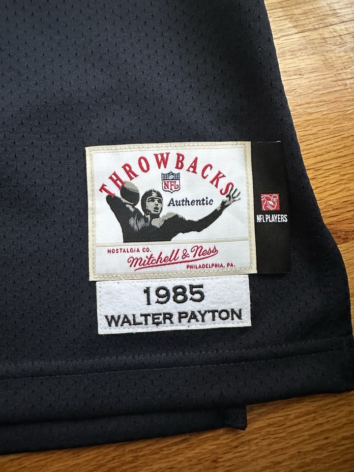 Authentic Walter Payton Chicago Bears 1985 Home Mitchell And Ness ...