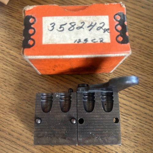 Lyman Double Cavity Bullet Mold 358242, 38 cal RN, 125 Grain Round Nose ...