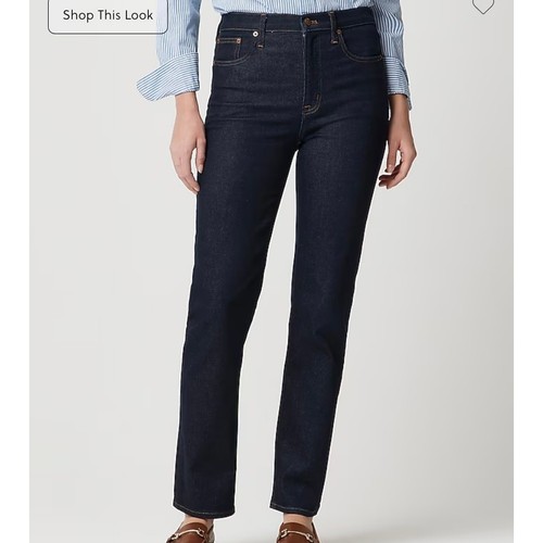 J Crew Factory Stovepipe Jeans Dark Blue Wash Womens 32 | eBay