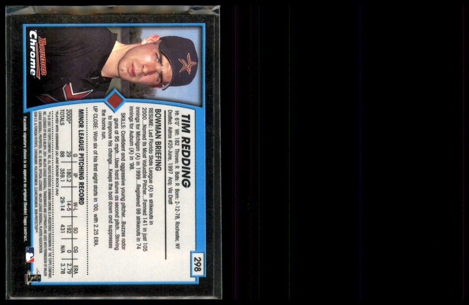 2001 Bowman Chrome #298 Tim Redding | eBay