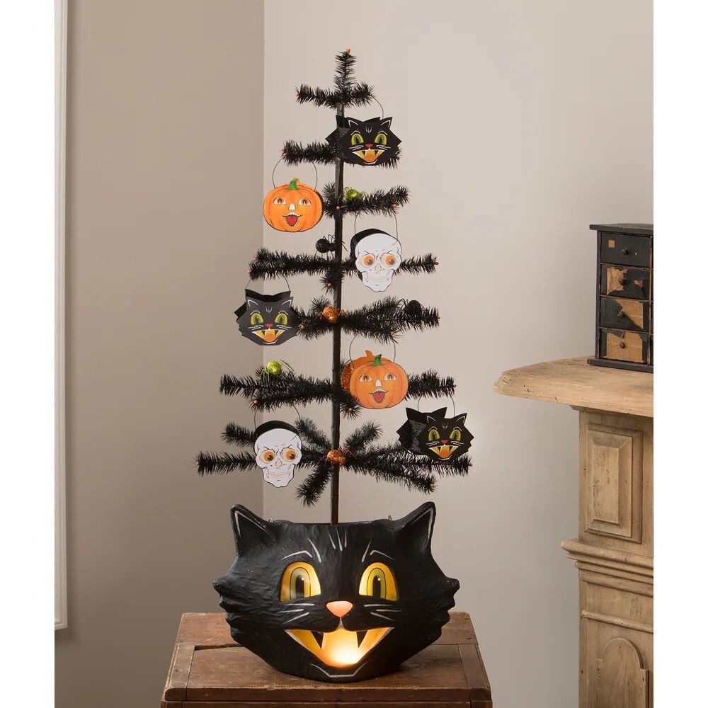Bethany Lowe - Halloween - Mr. Cool Cat Bucket Mini - TF3252 | eBay