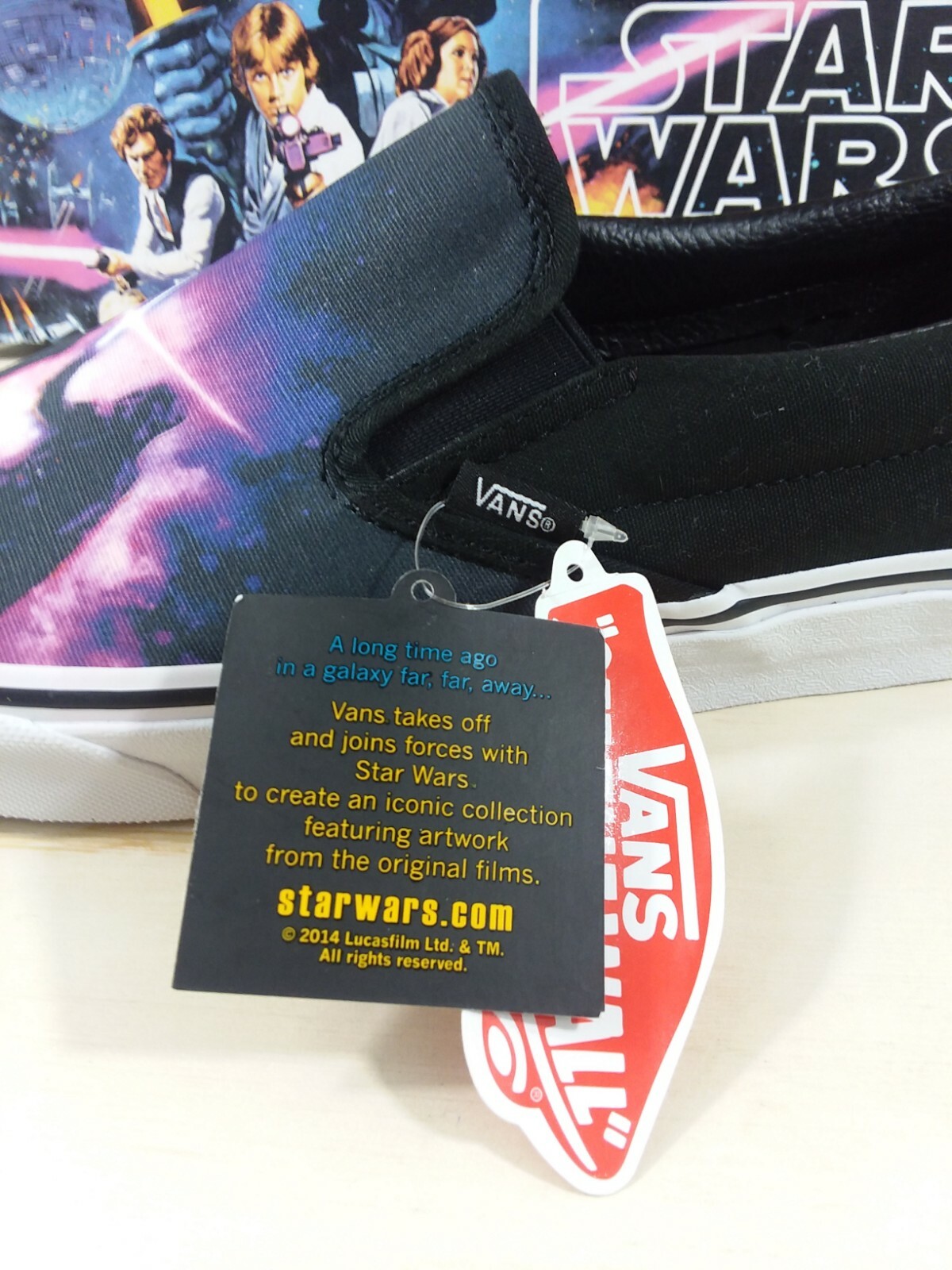 Vans Classic Slip-on X Star Wars "Light Saber Fight Black" ships FAST ...
