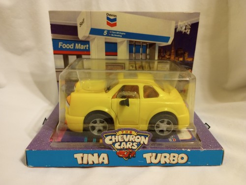 The Chevron Cars New Collectible Toy Car Tina Turbo 1998 Yellow 5" | eBay
