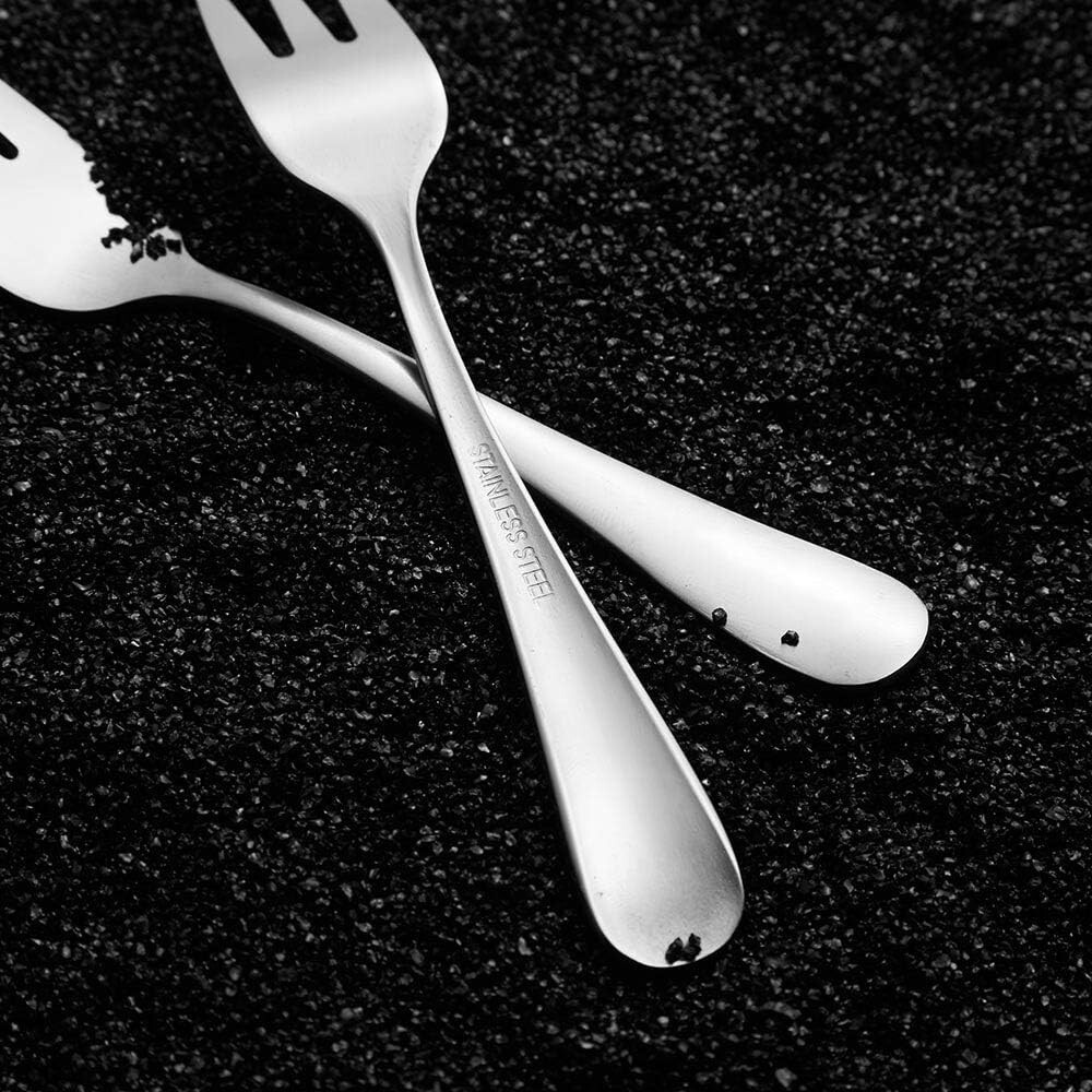 Appetizer Small Forks Set 12 5.4: Stainless Steel 3-Tine Portable ...