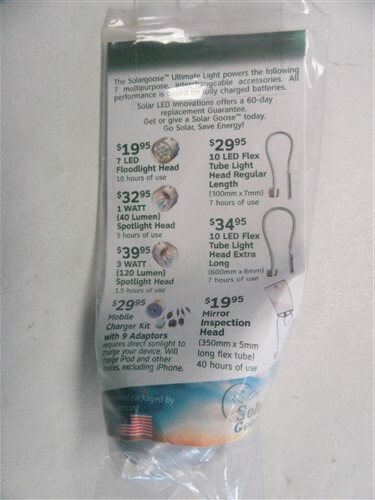 SOLAR GOOSE ULTIMATE LIGHT BASE & 3 WATT 120 LUMEN SPOT HEAD SET | eBay