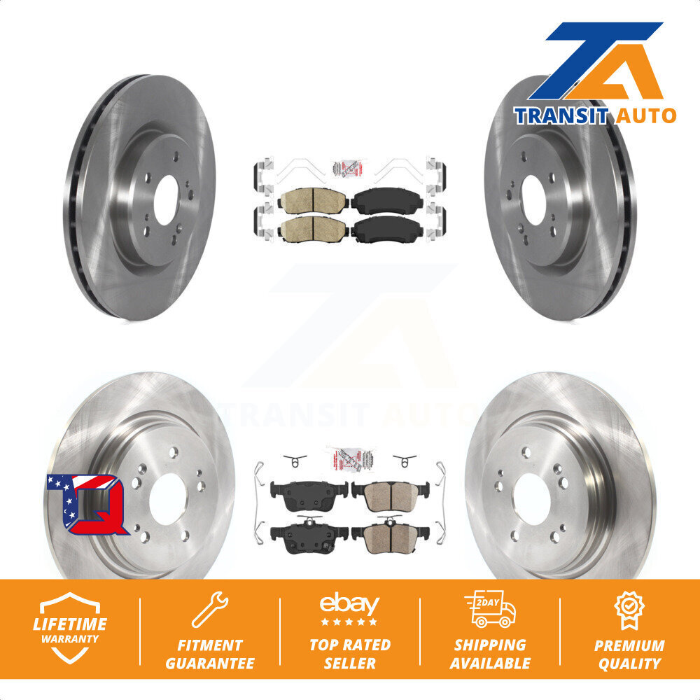 Front Rear Integrally Molded Pad & Disc Brake Rotors Kit For 2019-2022 ...