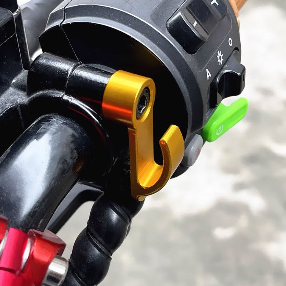 CNC Aluminium Motorcycle Parts Single Hole Hook Helmet Hook Holder ...