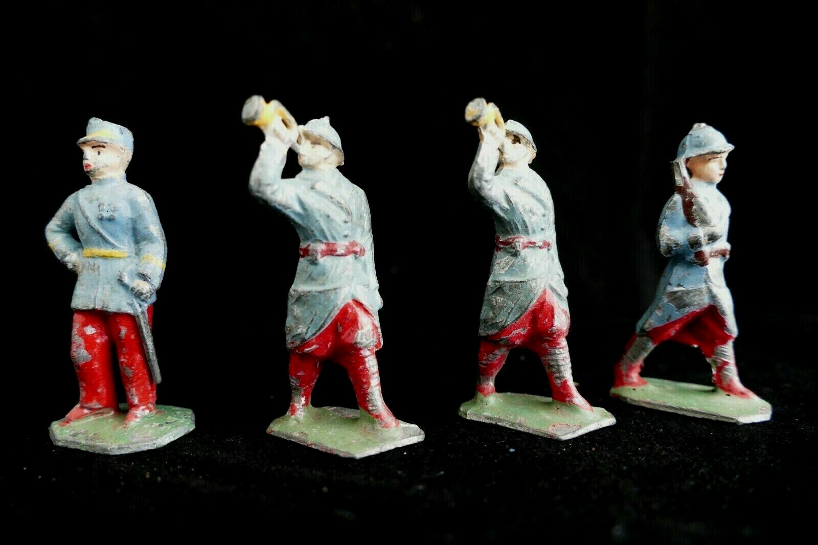 4 Hair WWI 40mm Small Hollow Lead Soldiers WWI- | Stephen Franks