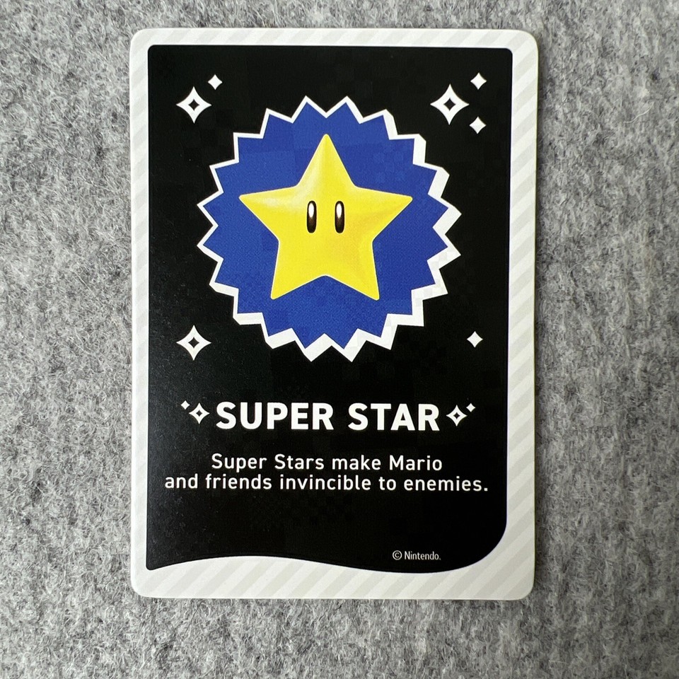 Super Mario Bros. Wonder Exclusive SUPER STAR HOLOFOIL Trading Card ...
